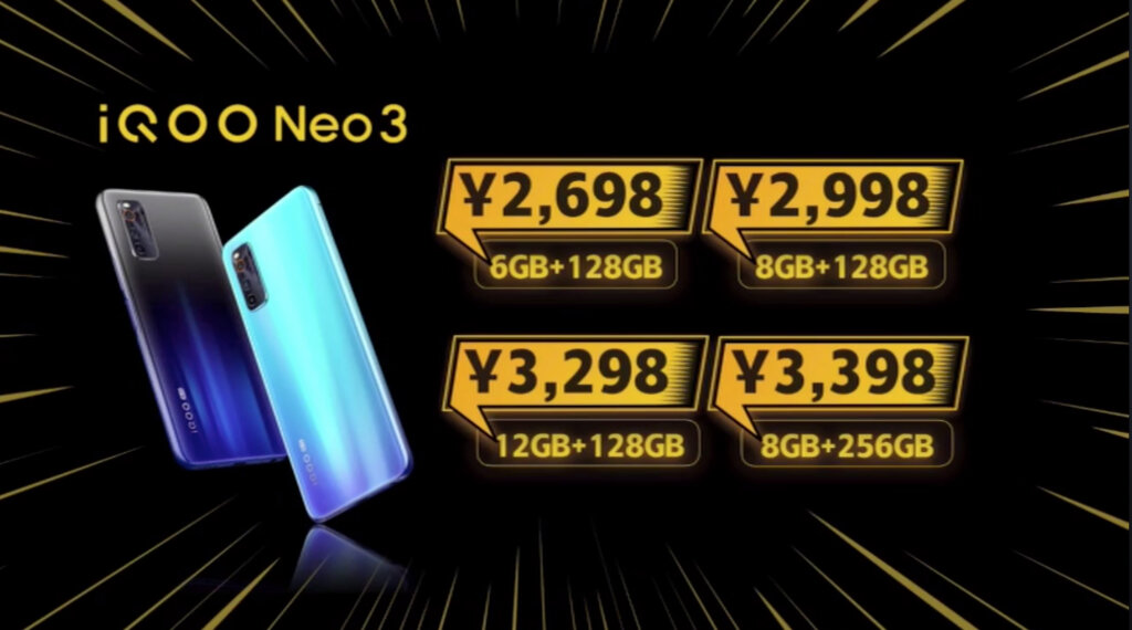 iQOO Neo3 5G With 144Hz Display Launched In China