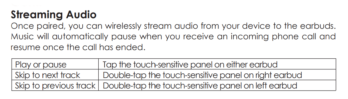 Aukey EP-T25 Manual | Pairing & Charging Instructions