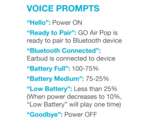 JLab Go Air Pop Manual | Pairing & Troubleshooting