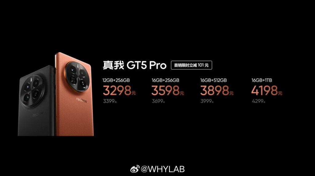 Realme GT5 Pro debuts with Snapdragon 8 Gen 3 Chipset