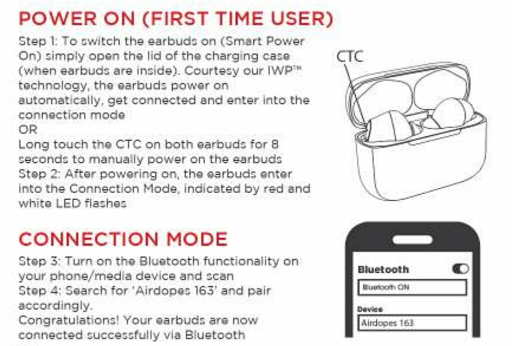 boAt Airdopes 163 Manual | Step-by-step Pairing Guide