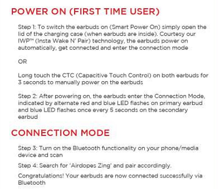 boAt Airdopes Zing Manual | Step-by-step User Guide