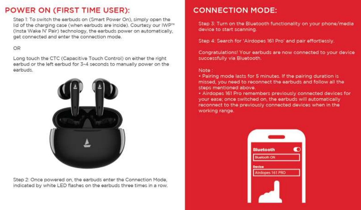 boAt Airdopes 161 Pro Manual | How To Use These Earbuds?