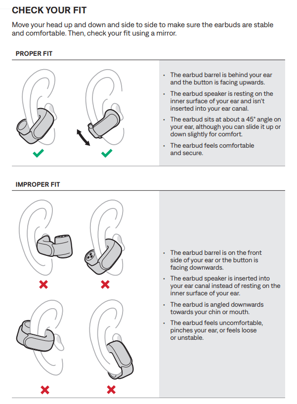 Bose Ultra Open Manual | Instructions & Troubleshooting