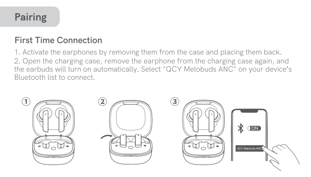 QCY MeloBuds ANC Manual | Pairing & Troubleshooting