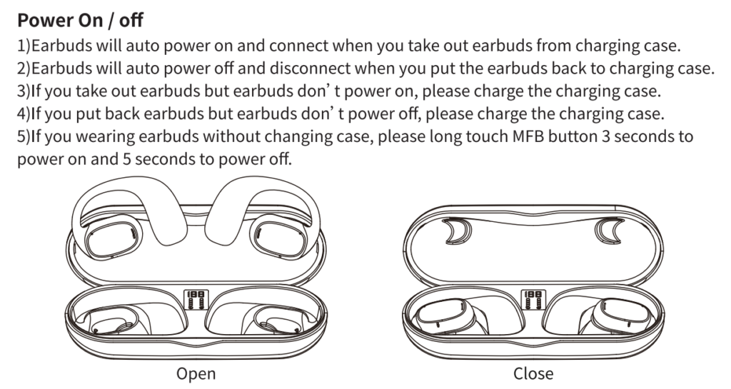PSIER SP05 Manual | Pairing & Charging Guide